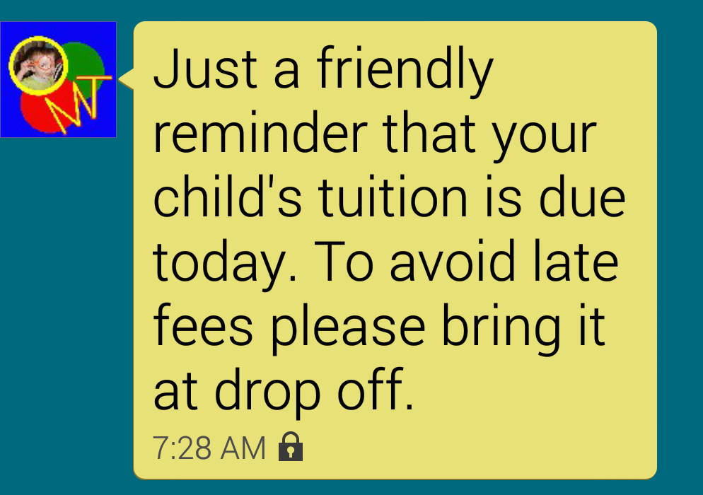 How to: Daycare, Childcare & Dayhome Tuition Reminders - Meet The Needs